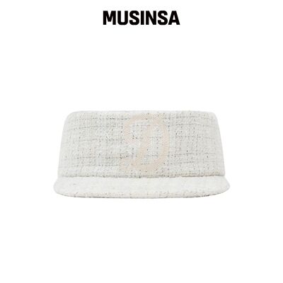 DEF PILLBOX CAP TWEED 白色韩国官网直邮进口MUSINSA