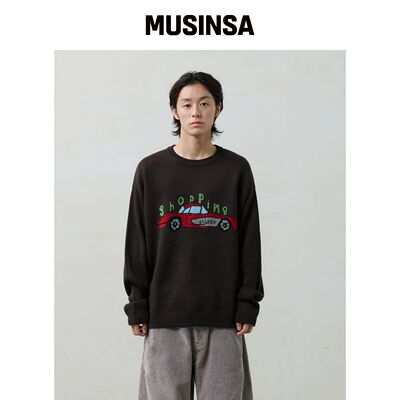 NOUN 购物车 针织衫（深棕色） MUSINSA韩国官网直邮进口