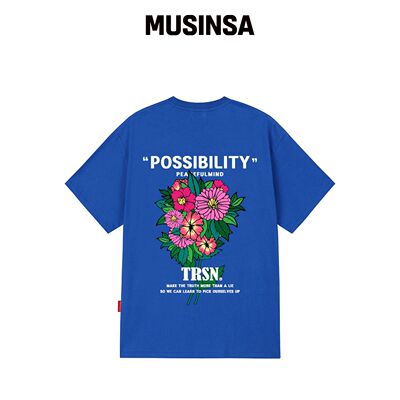 TRIPSHION POSSIBILITY FLOWER T恤 - 蓝色 MUSI韩国官网直邮进口