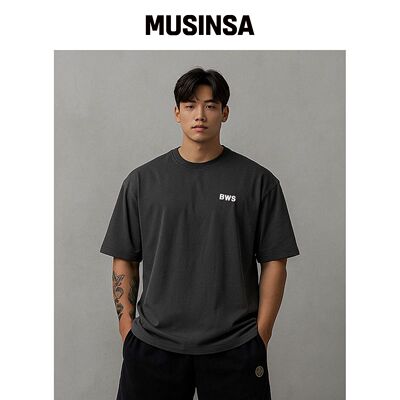 BARBELLWORKS 重磅棉质染色背带裤 MUSINSA韩国官网直邮进口