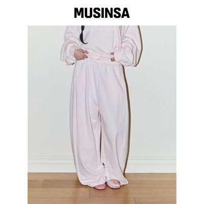 ILLIGO 蕾丝缎带运动裤 粉色 MUSINSA韩国直邮官方正品