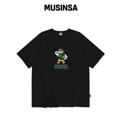 TRIPSHION GREEN SURFER CAT GRAPHIC T恤 - VLA韩国官网直邮进口