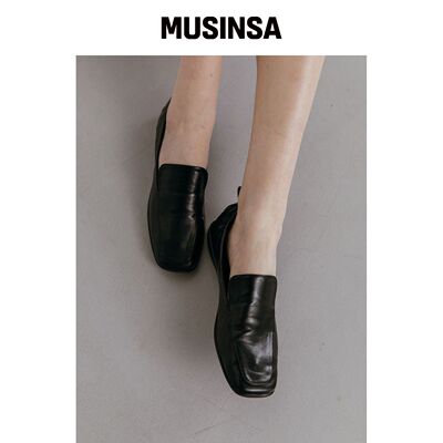 METIER me019 square stich modern loafer 方形韩国官网直邮进口