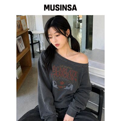 CPGN STUDIO AMORCAT PIGMENT 卫衣烟熏黑 MUSIN韩国官网直邮进口
