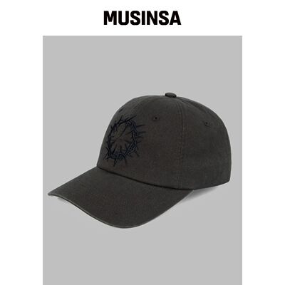 THUMB VINTAGE WASHED CAMO CAP (DARK CHACOAL)韩国官网直邮进口