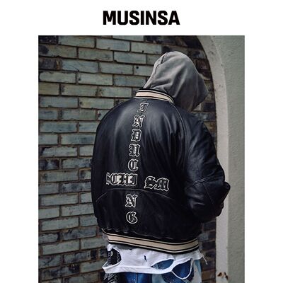 SCHISM INDUCING 老化皮革飞行员夹克 MUSINSA韩国官网直邮进口