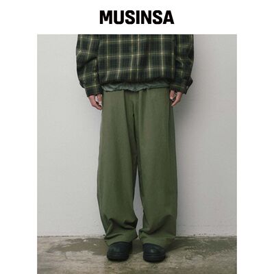 WMC 宽松修身裤_KHAKI MUSINSA韩国官网直邮进口