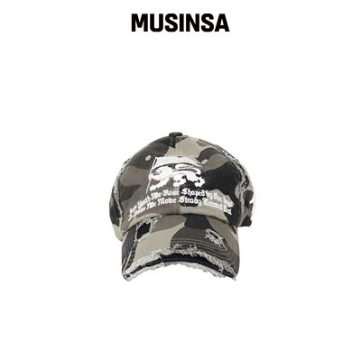 ETCE LION 做旧迷彩棒球帽 MUSINSA韩国官网直邮进口
