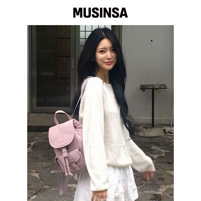 LOTSYOU 怀旧软背包 粉色 MUSINSA韩国官网直邮进口