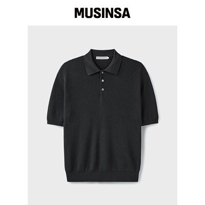 BRANDED HARD TWIST RESORT POLO KNIT [GRAPHIT韩国官网直邮进口