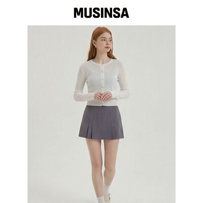 HYBERNAT 拉链点褶皱裙 MUSINSA韩国官网直邮进口