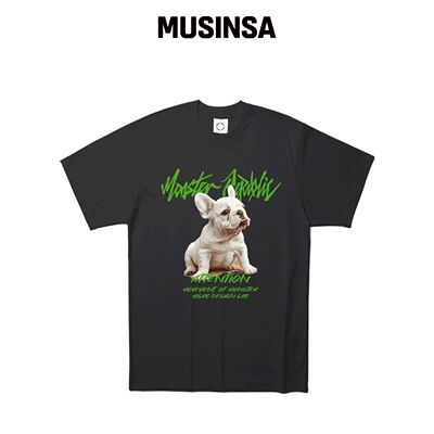 MONSTER REPUBLIC FRNCH 浅绿色 T恤 VLACK MUSI韩国官网直邮进口