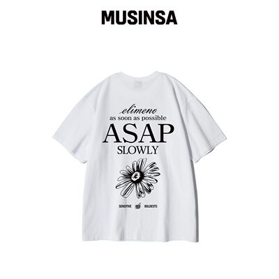 ELIMENO EL SLOWLY 短袖T恤 WHITE MUSINSA韩国直邮官方正品