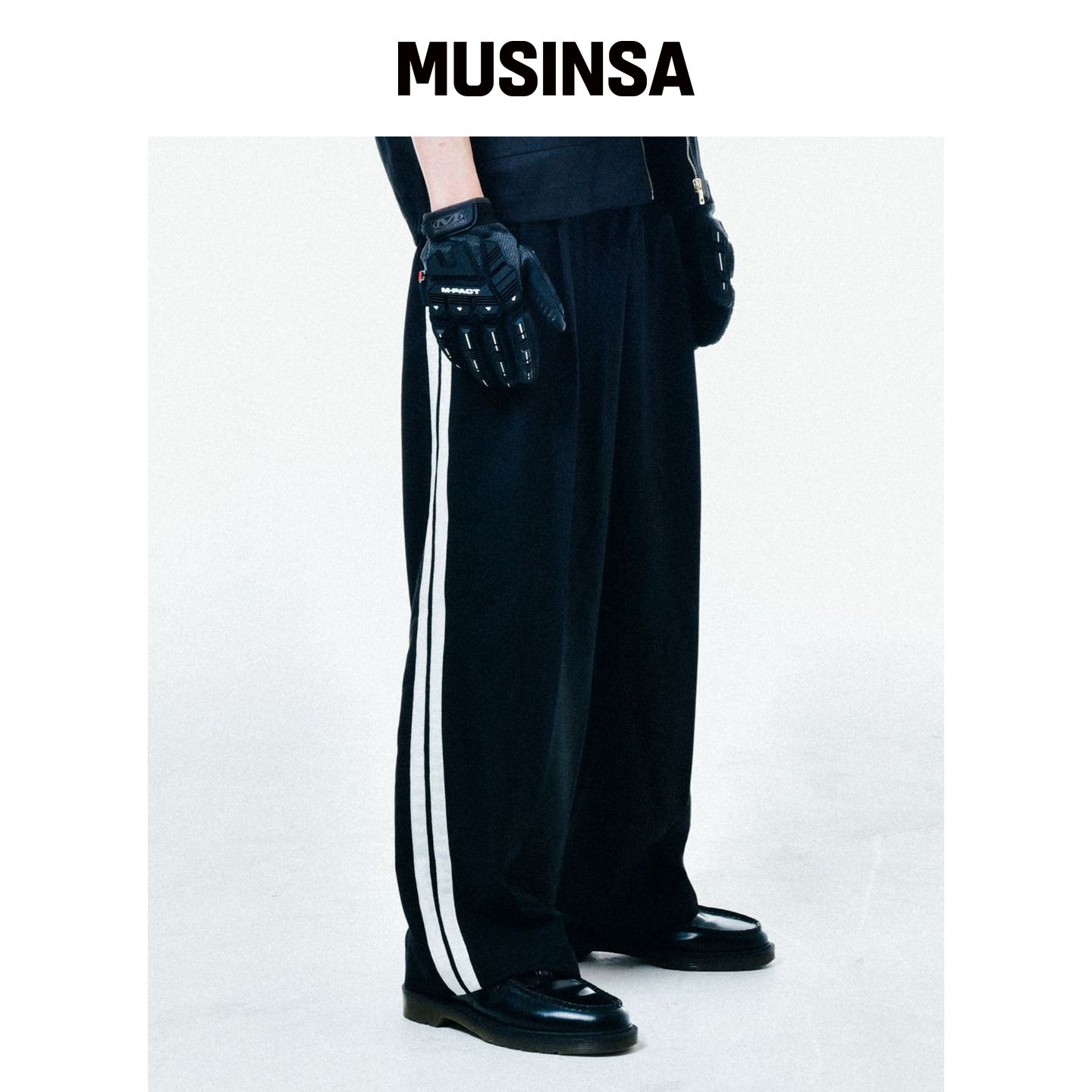 COME [UNISEX] 缎边赛车裤（黑色）韩国官网直邮进口MUSINSA