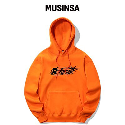 TRIPSHION Reversal Logo 连帽卫衣 - 橙色 MUSI韩国官网直邮进口