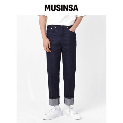 THESTORI Regular卷边牛仔短裤（蓝色） MUSINSA韩国官网直邮进口