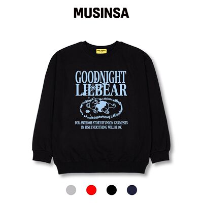 UNION GARMENTS GOODNIGHT BEAR 运动衬衫宽松版韩国官网直邮进口