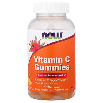 诺奥,Vitamin C Gummies, Orange, 90 Gummies (125 mg per Gummy