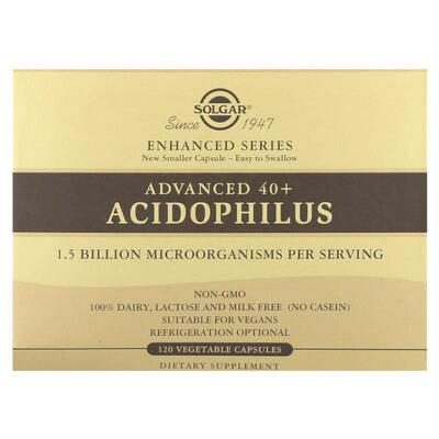 索尔加,高级 40+ Acidophilus，120 粒素食胶囊