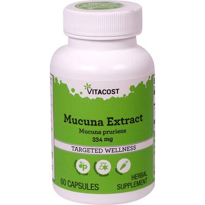 Vitacost,Mucuna Extract - Standardized, 334 mg, 60 Capsules