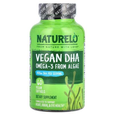 NATURELO 海藻中提取的 Omega-3 含DHA心脏大脑视力健康
