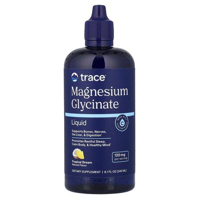 Trace,Magnesium Glycinate Liquid, Tropical Dream, 8.1 fl oz
