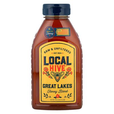 Local Hive,Honey Blend, Great Lakes, Raw & Unfiltered, 16 oz