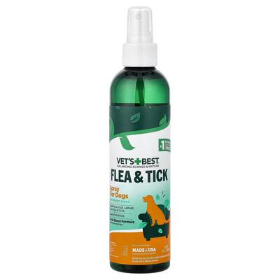 Vets Best,Flea & Tick Spray For Dogs, Peppermint, 8 fl oz (2