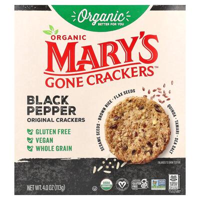 Mary's Gone Crackers,有机原味饼干，黑胡椒