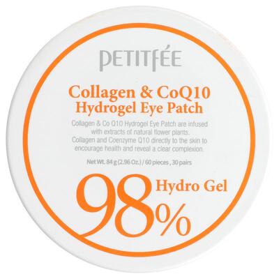 璞帝妃,胶原蛋白和辅酶 Q10 水凝胶眼膜贴，60 片，2.96 盎司（84