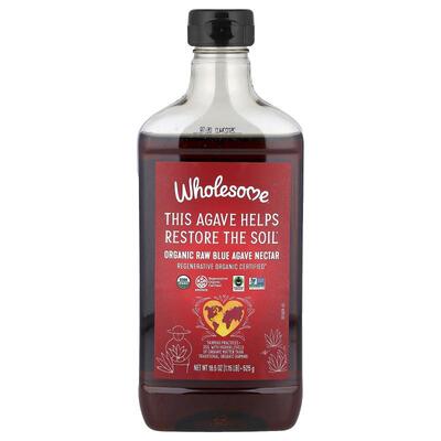 Wholesome Sweeteners,有机未加工蓝色龙舌兰花蜜