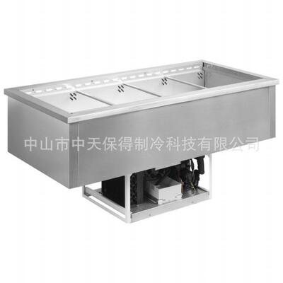 嵌入式不锈钢沙拉台商用自助餐沙拉台酒店餐厅Salad bar
