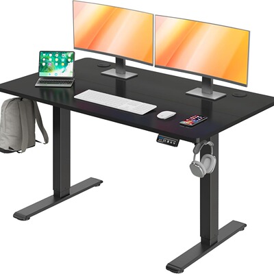Standing Desk 跨境货源站立式电动升降电脑办公桌1米 1米2 1米5