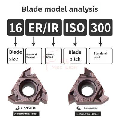 数控螺纹刀片16ERAG6016irAG55内外螺纹不锈钢车刀带修光内外牙刀