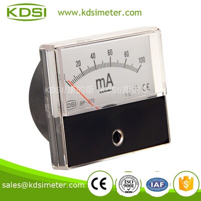 厂家供应BP-670 DC100mA 指针式直流电流表