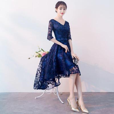 2026新款宴会晚礼服女平时可穿气质端庄聚会中长款简单大方连衣裙