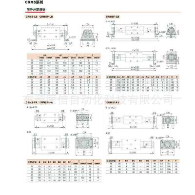 匡信磁耦合无杆气缸 执行元件CRMS系列 不锈钢无杆多缸径气缸