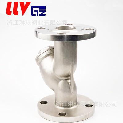 琳琅阀业ANSI美标Y型过滤器GL41H-150LB 304不锈钢阀门蒸汽水过滤