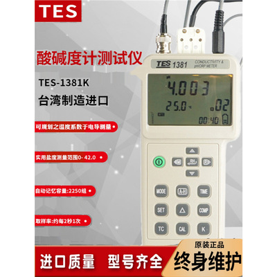 进口TES-1381K酸碱度水质分析仪