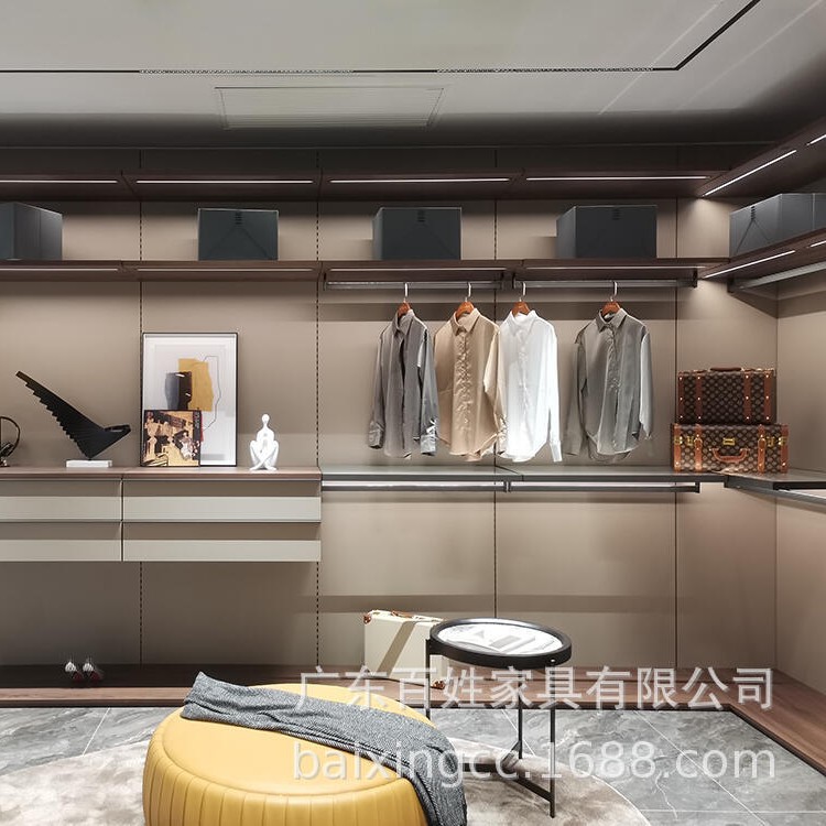全屋定制衣柜客厅卧室代加工OEM北欧风格家具现代轻奢收纳