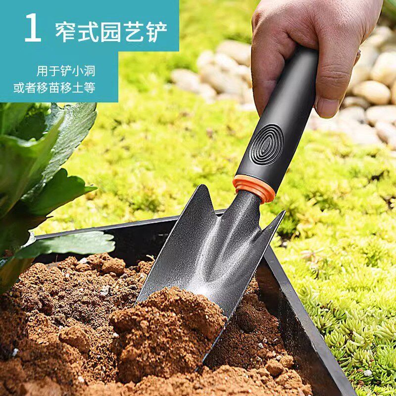 园艺工具锻打小铲子锰钢挖土神器赶海工具铁铲铁锨种花花铲不锈钢