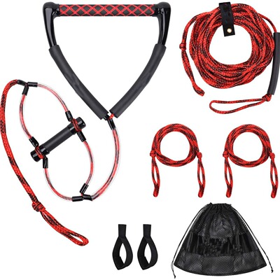 Wakeboard Rope 双把手冲浪绳 双把手滑水绳水上滑雪绳带浮动手柄