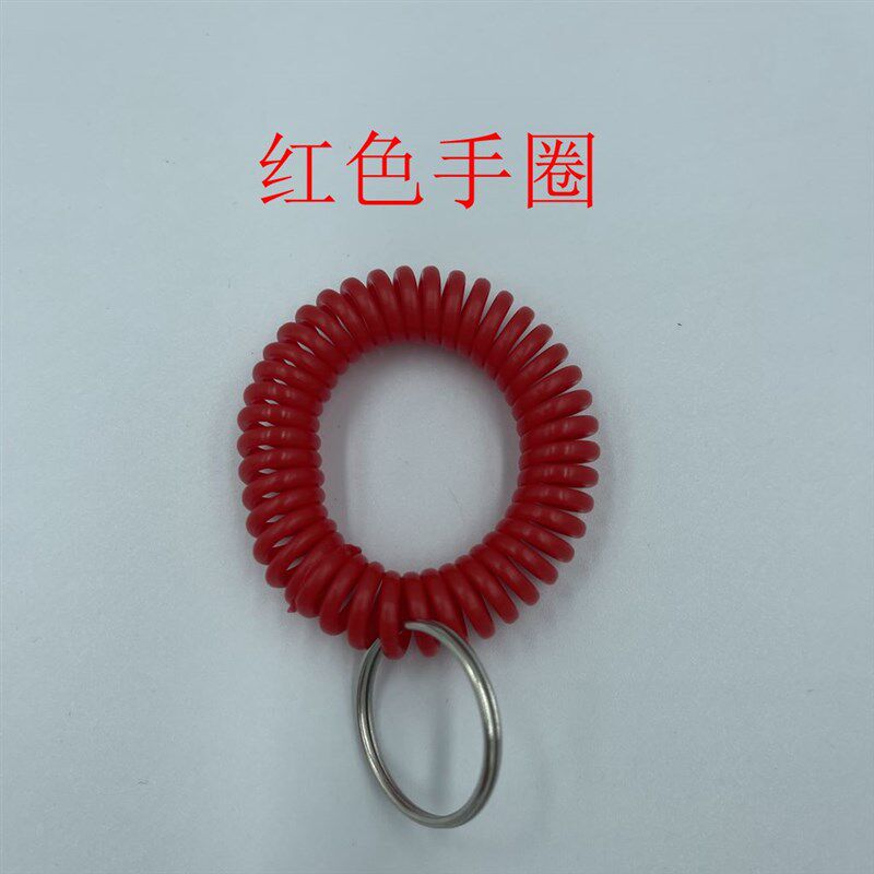 桑拿手牌数字号码线圈牌钥匙牌扣塑料弹簧手圈游泳寄存伸缩手环