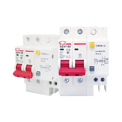 新款DZ47LE-63 1P+N 2P 3P 3P+N 4P漏电保护器20A 25A32A 40A 63A