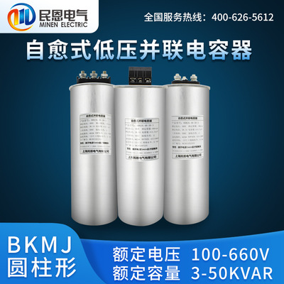 上海民恩 低压并联电容器圆柱形BSMJ0.48-30-3补偿30KAVR 480V