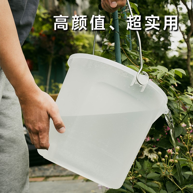 谢冰燃浇花壶浇水壶洒水壶淋花壶加厚家用尖嘴小型浇水桶刻度线