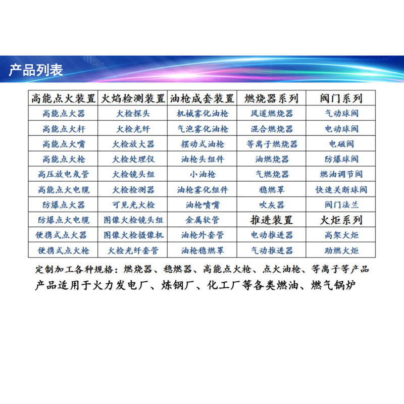 点火与火检装置其它配件 GX-Y-20