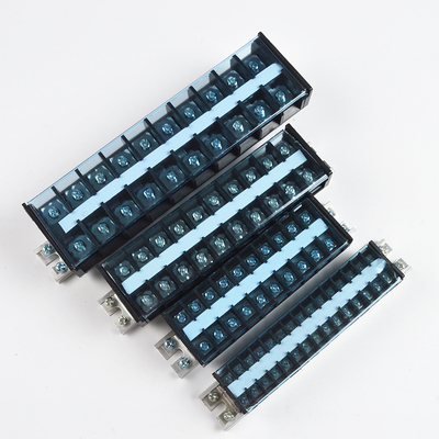 TD端子排15/20/30/60A-10/15/40/50位导轨式接线端子柱电线连接器