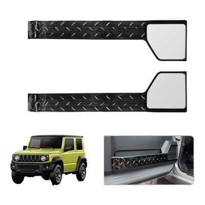 适用于铃木吉姆尼Jimny2018+JB64JB74内饰改装车门防踢垫金属