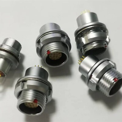 自锁防水连接器M9防水接口 HEG/ZEG 0T 2-9芯防水母座 微型接口